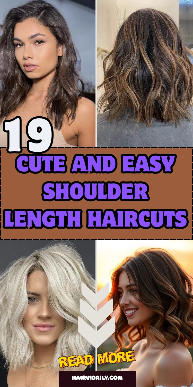 19 Cute and Easy Shoulder Length Haircuts You'll Love - Hair Vibe Daily