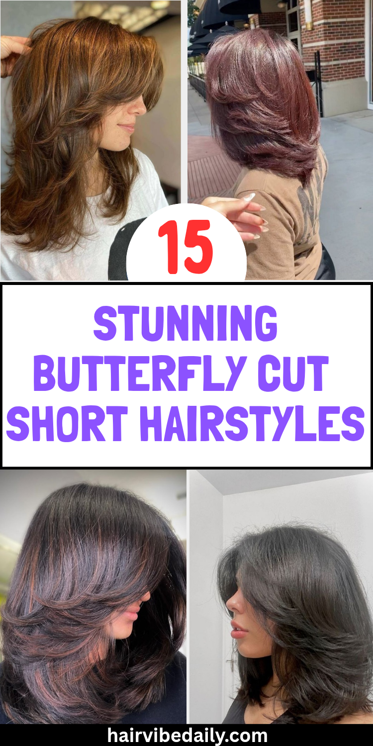 15 Stunning Butterfly Cut Short Hairstyles to Try Now - Hair Vibe Daily