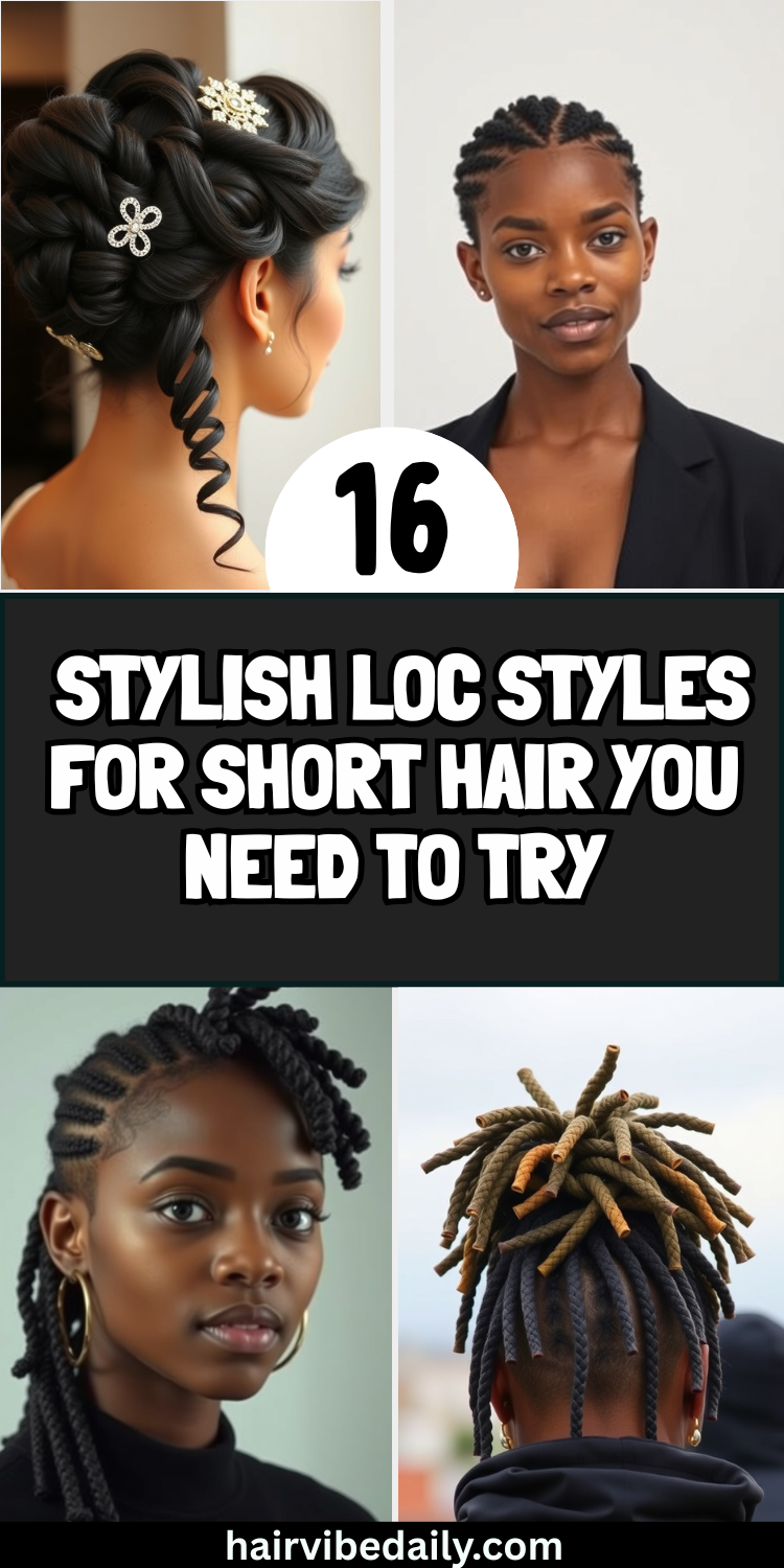 16 Stylish Loc Styles for Short Hair You Need to Try - Hair Vibe Daily