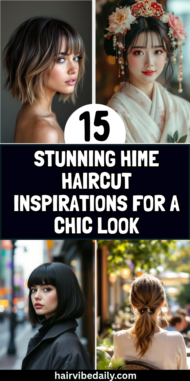 15 Stunning Hime Haircut Inspirations for a Chic Look - Hair Vibe Daily