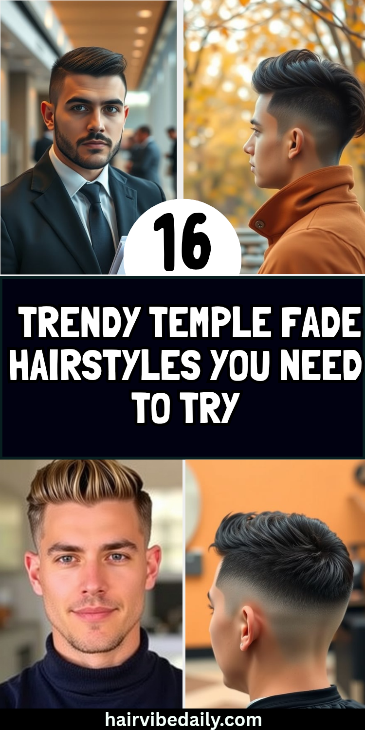 16 Trendy Temple Fade Hairstyles You Need to Try - Hair Vibe Daily